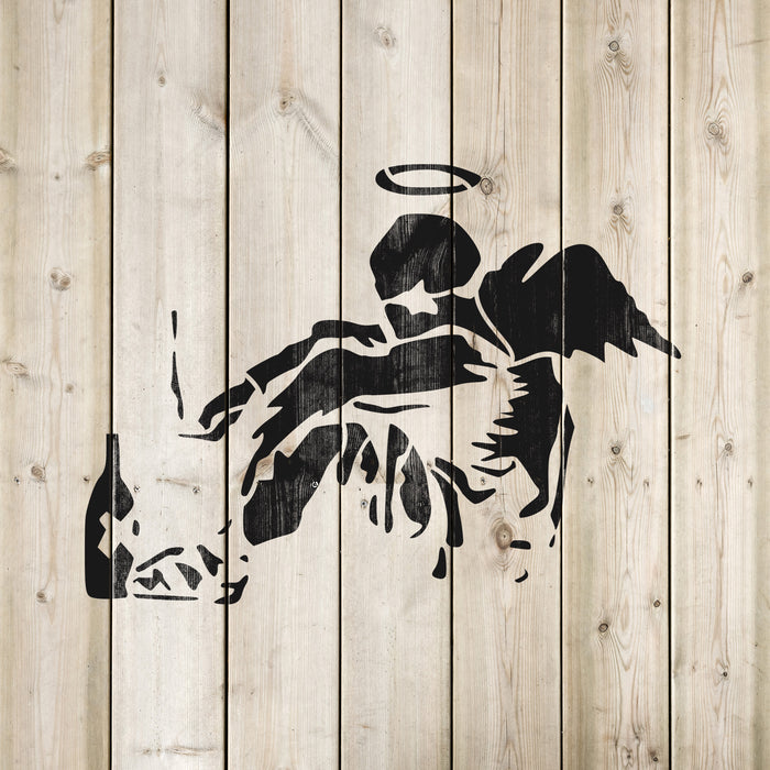 Fallen Angel Banksy Stencils - Stencil Revolution