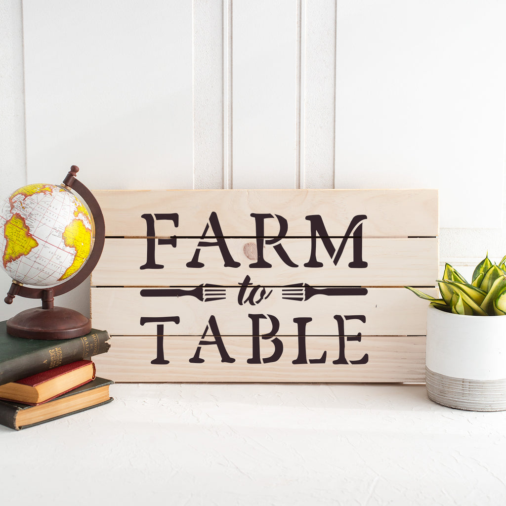 Farm to Table Stencil