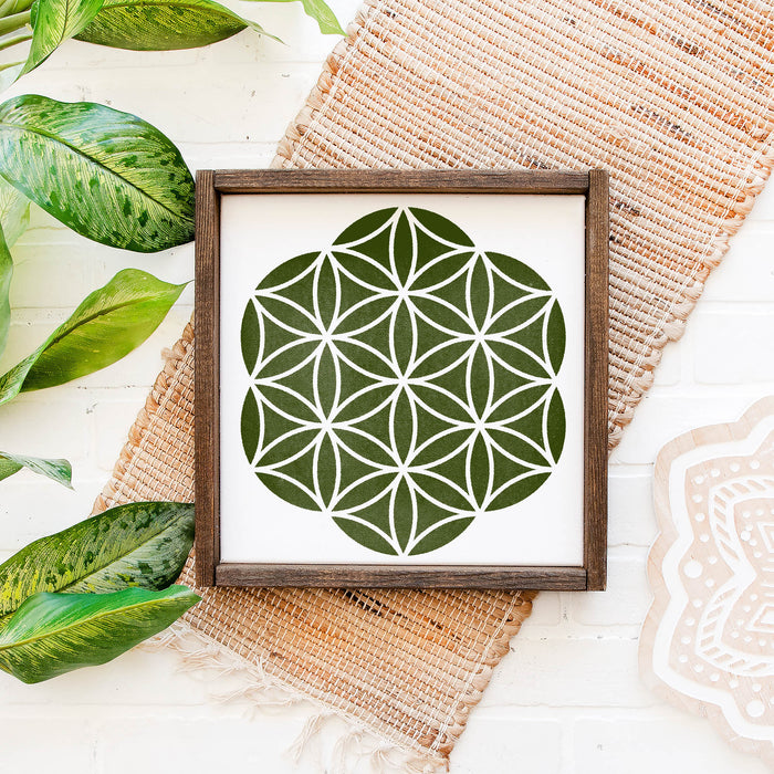 Flower of Life Stencil - Reusable Sacred Geometry Stencil Template