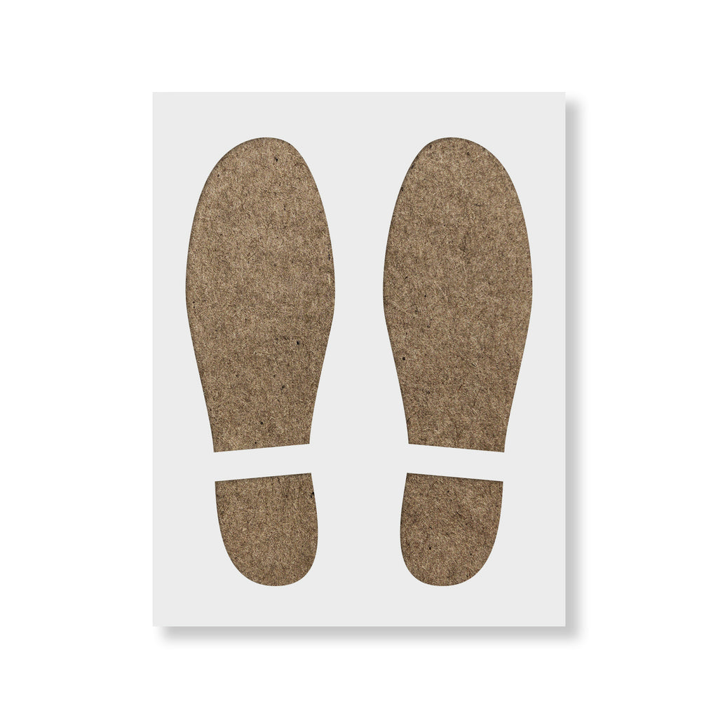 Footprints Stencils - Stencil Revolution