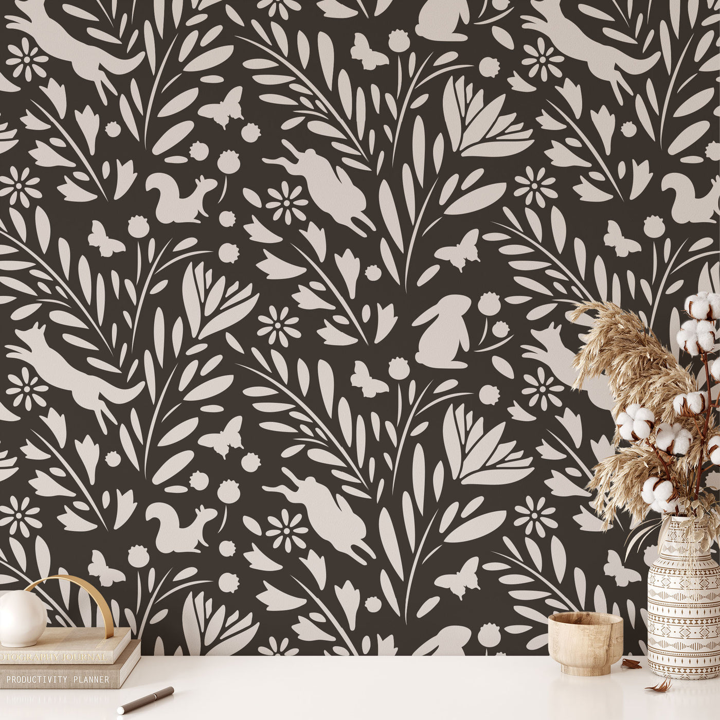Forest Pattern Wall Stencils - Stencil Revolution