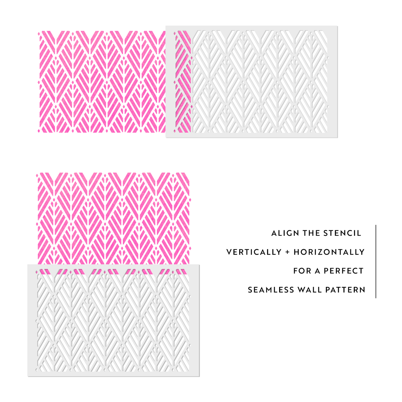 Geometric Tree Pattern Wall Stencils - Stencil Revolution