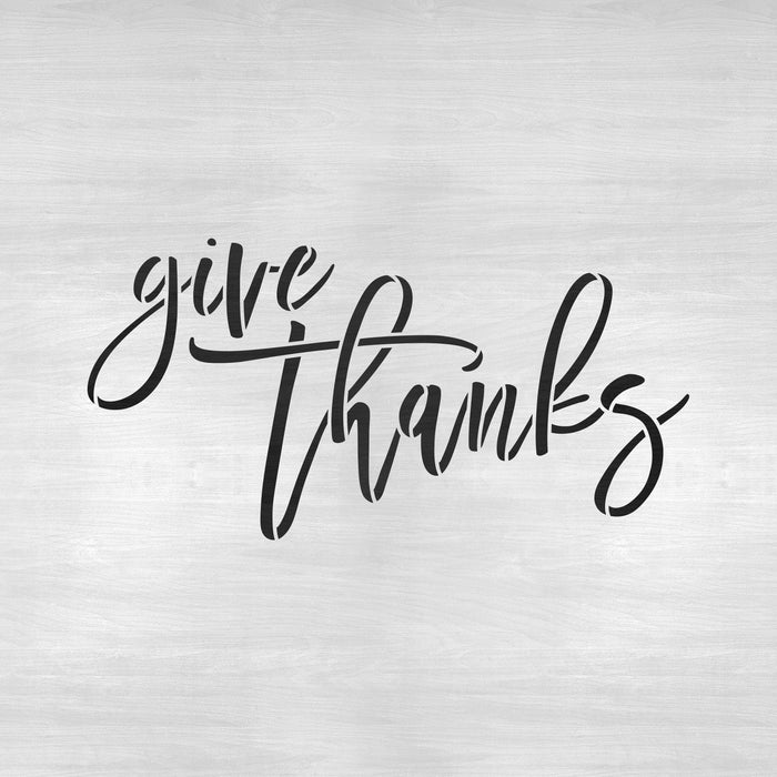 Give Thanks Stencils - Stencil Revolution
