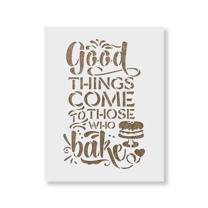 Good Things Baking Cooking Kitchen Stencils - Stencil Revolution