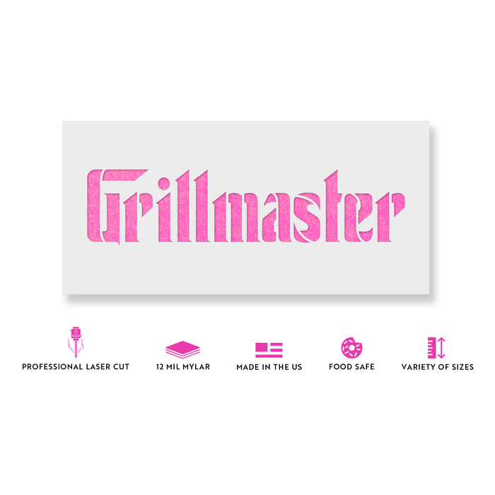 Grillmaster Barbecue Stencils - Stencil Revolution