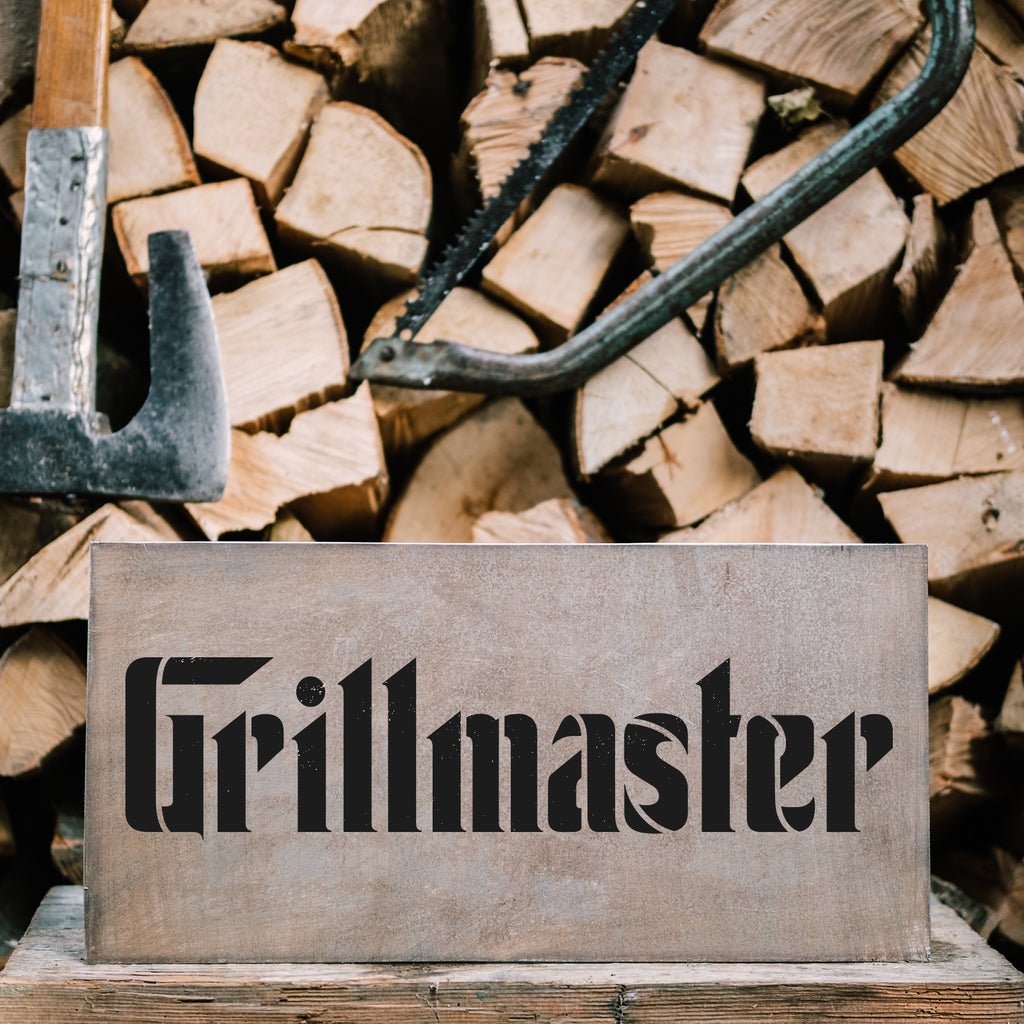 Grillmaster Barbecue Stencils - Stencil Revolution