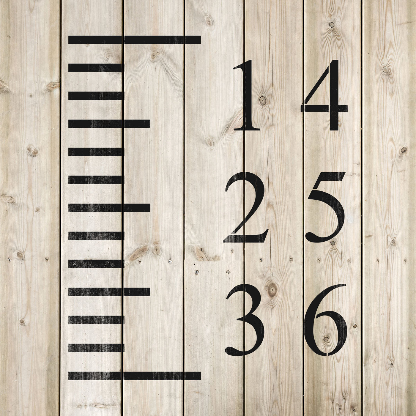 Growth Chart Stencil for DIY Ruler Projects - Perfect for Boys & Girls