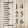 Growth Chart Stencil for DIY Ruler Projects - Perfect for Boys & Girls