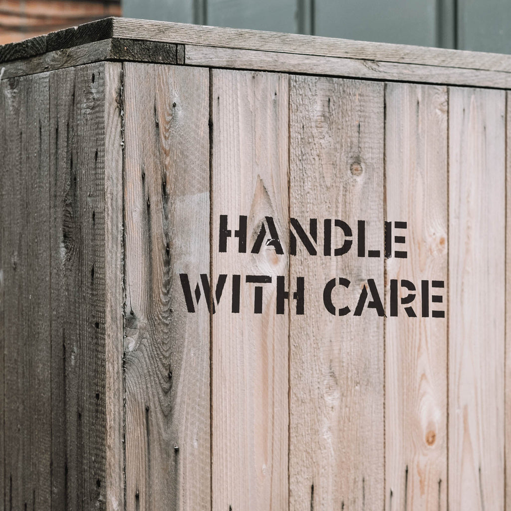 Handle With Care Stencils - Stencil Revolution