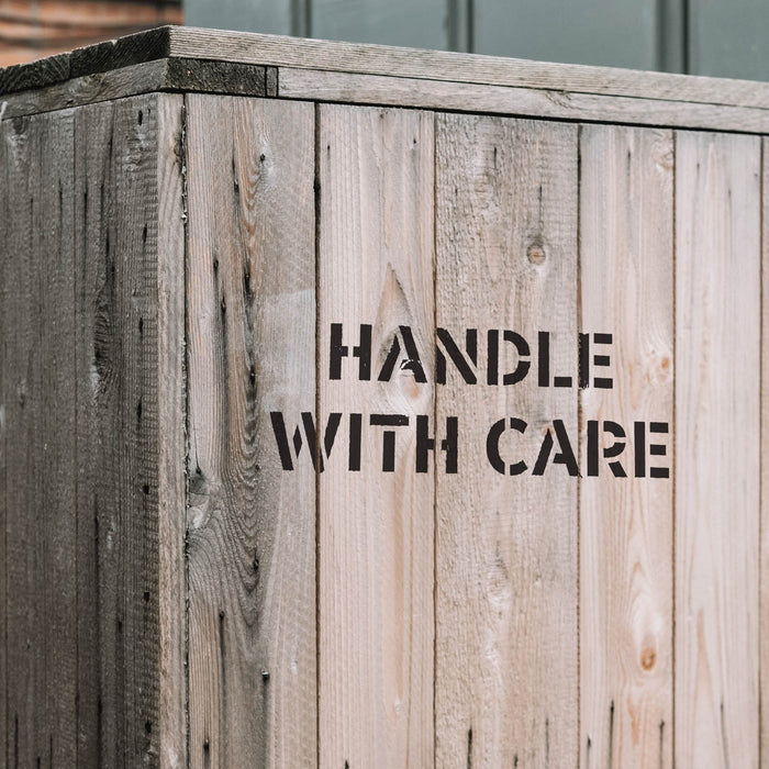 Handle With Care Stencils - Stencil Revolution