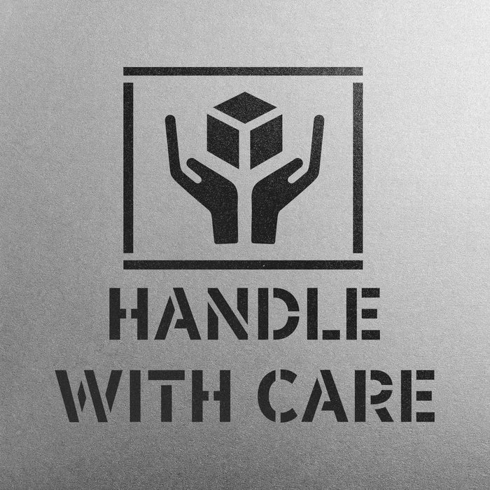 Handle With Care Symbol Stencils - Stencil Revolution