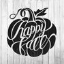 Happy Fall Pumpkin Sign Stencils - Stencil Revolution