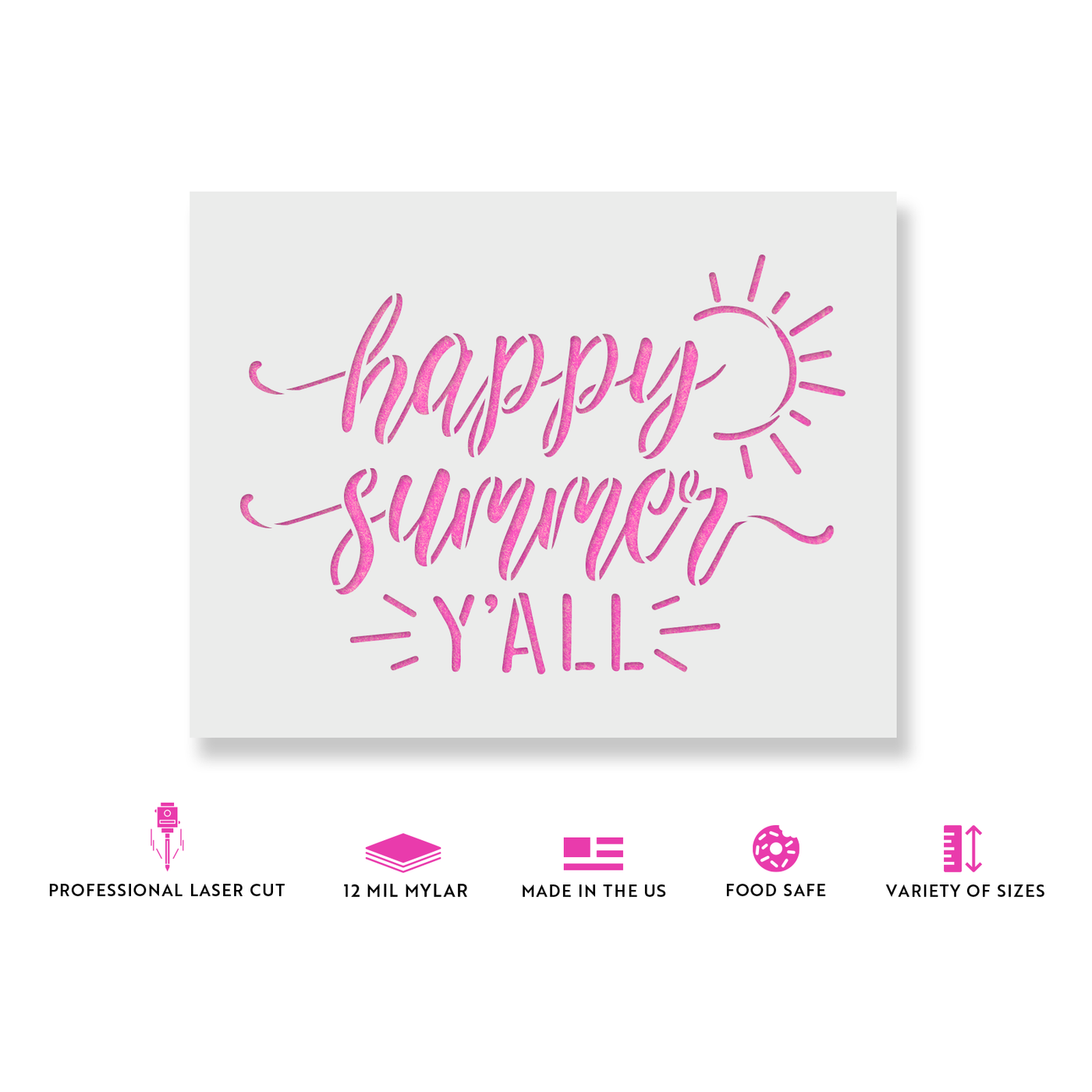 Happy Summer Y'all Stencils - Stencil Revolution