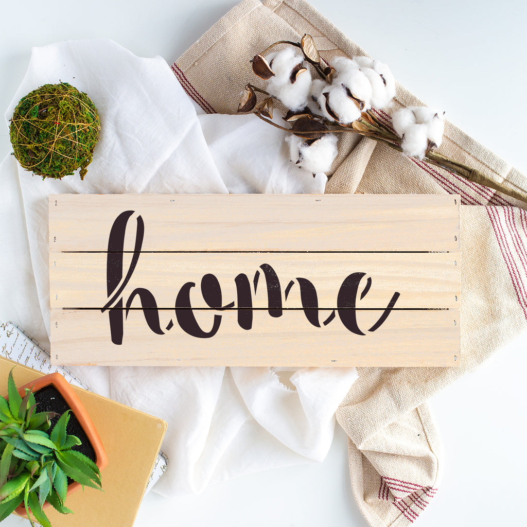 Home Stencil for DIY Wood Signs and Crafting - Laser-cut in the USA