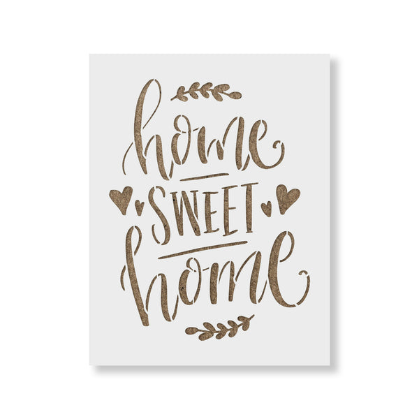 Home Sweet Home Established Stencil Home Sweet Home Template