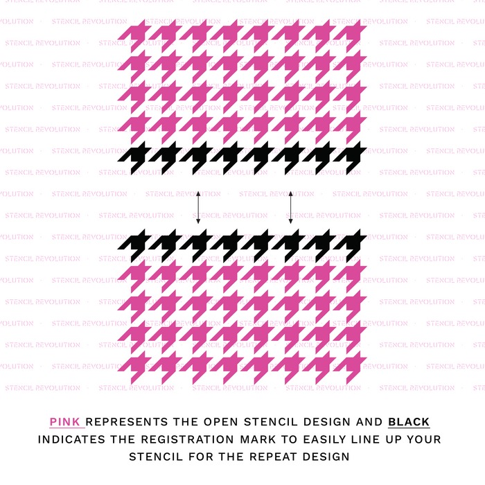Houndstooth Stencils - Stencil Revolution