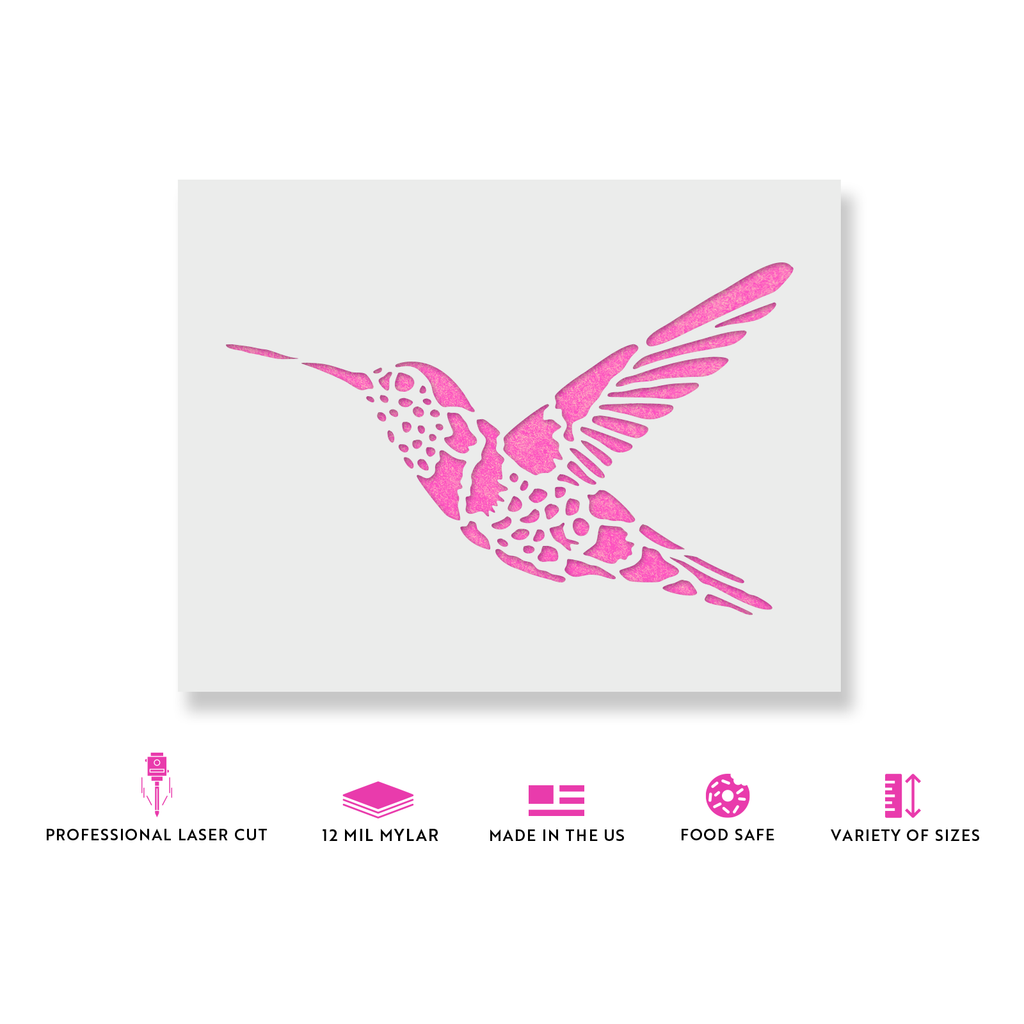 Hummingbird Stencil for Painting – Bird Stencil Designs U.S. Made