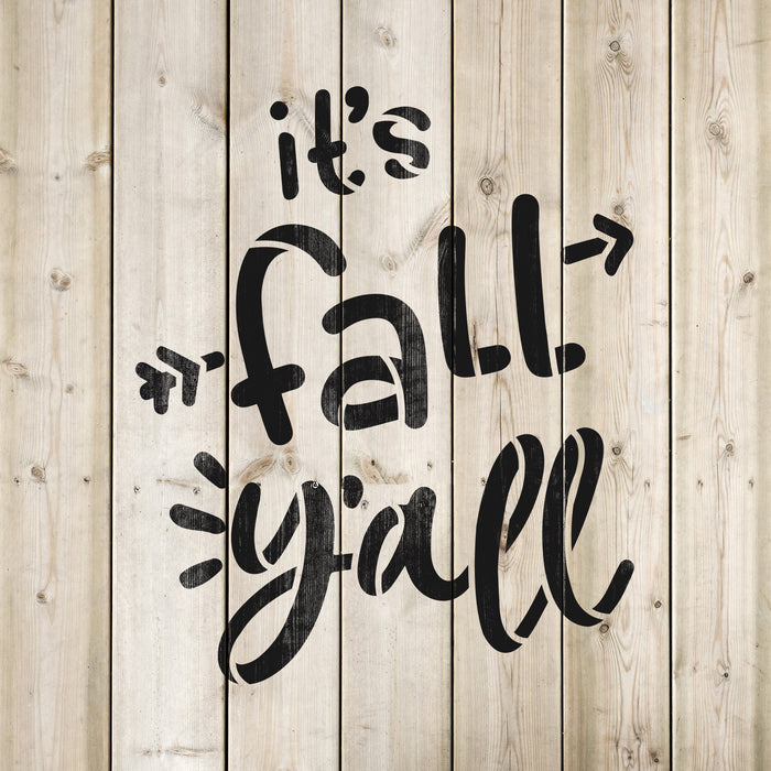 Its Fall Yall Stencil for Crafting & DIY