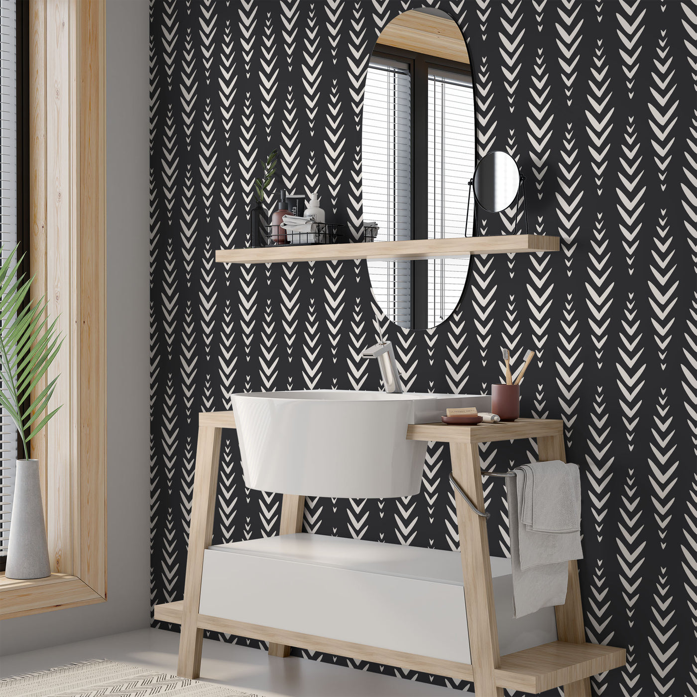 Jambo Dash Pattern Wall Stencils - Stencil Revolution