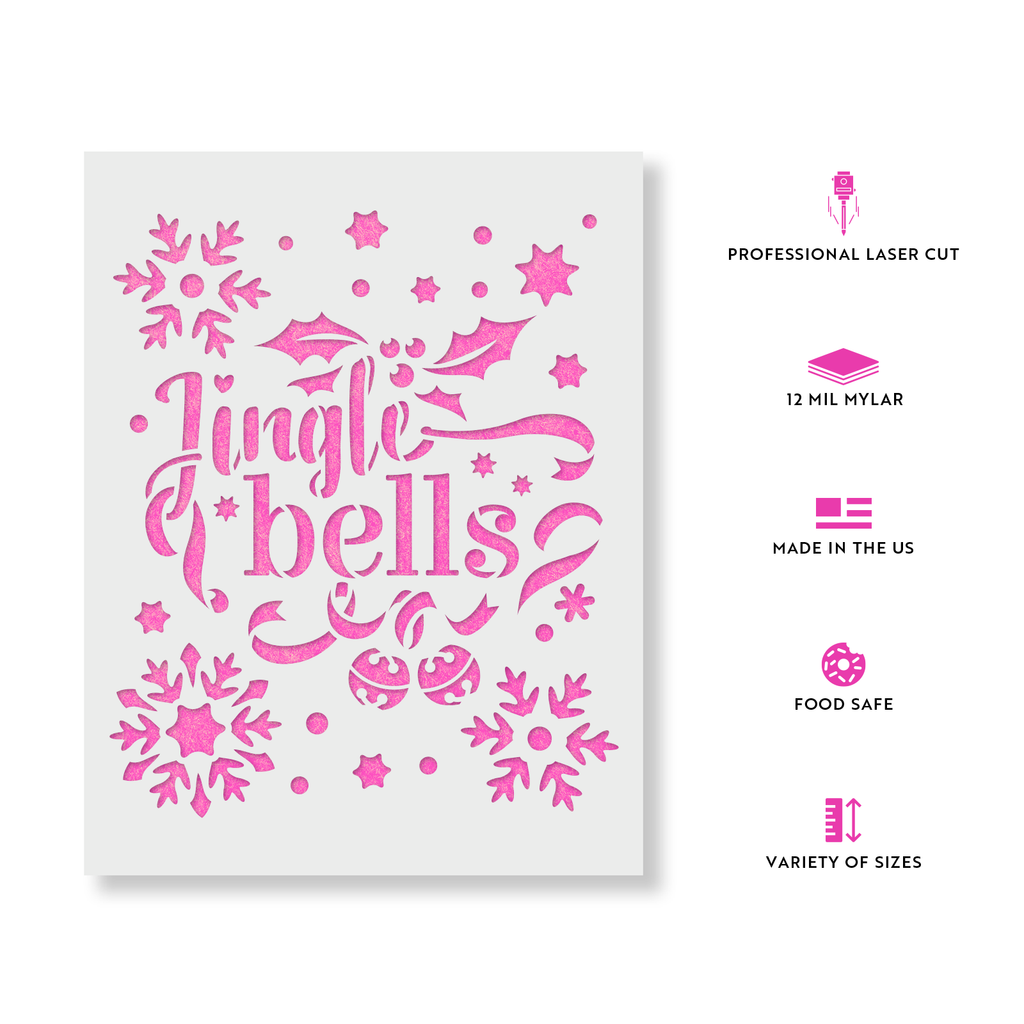 Jingle Bells Stencils - Stencil Revolution