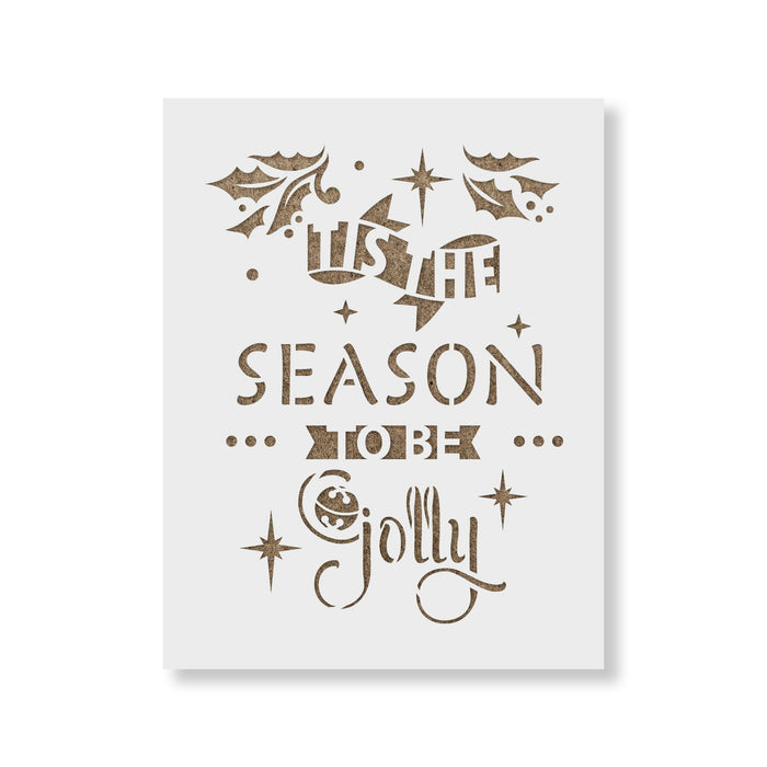 Jolly Season Stencils - Stencil Revolution