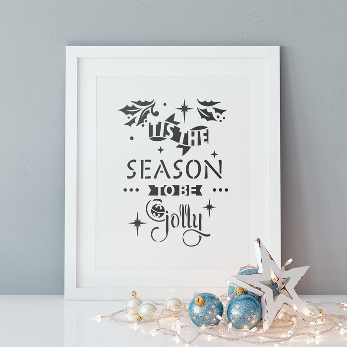 Jolly Season Stencils - Stencil Revolution