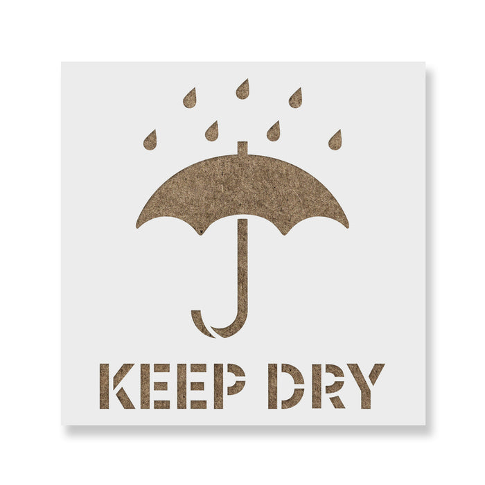 Keep Dry Symbol Stencils - Stencil Revolution