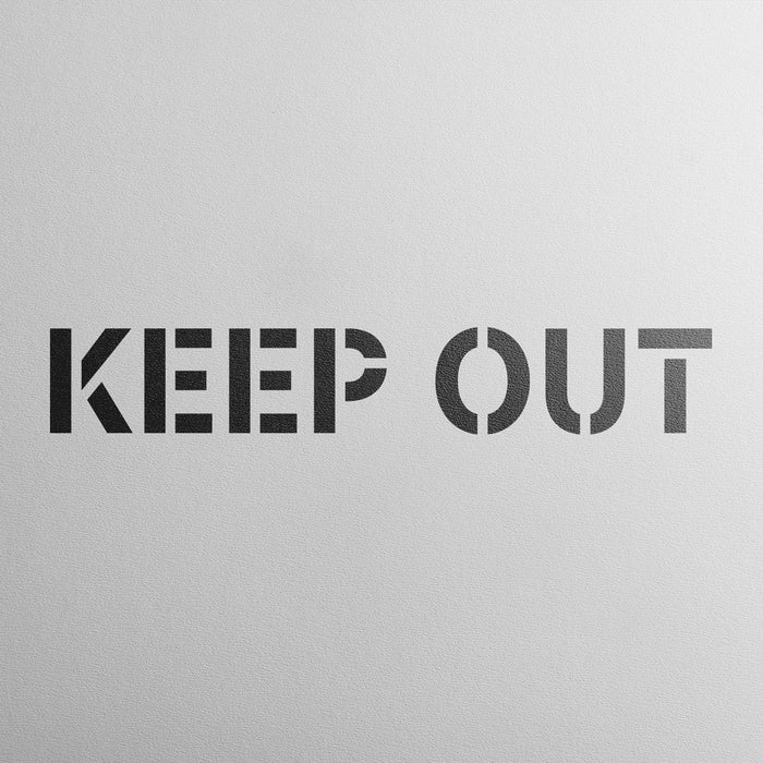 Keep Out Sign Stencils - Stencil Revolution