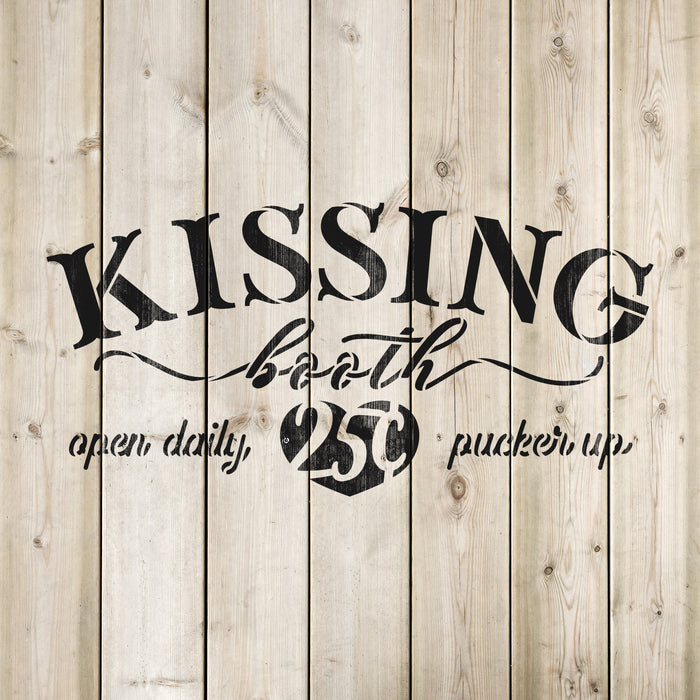 Kissing Booth Sign Stencils - Stencil Revolution
