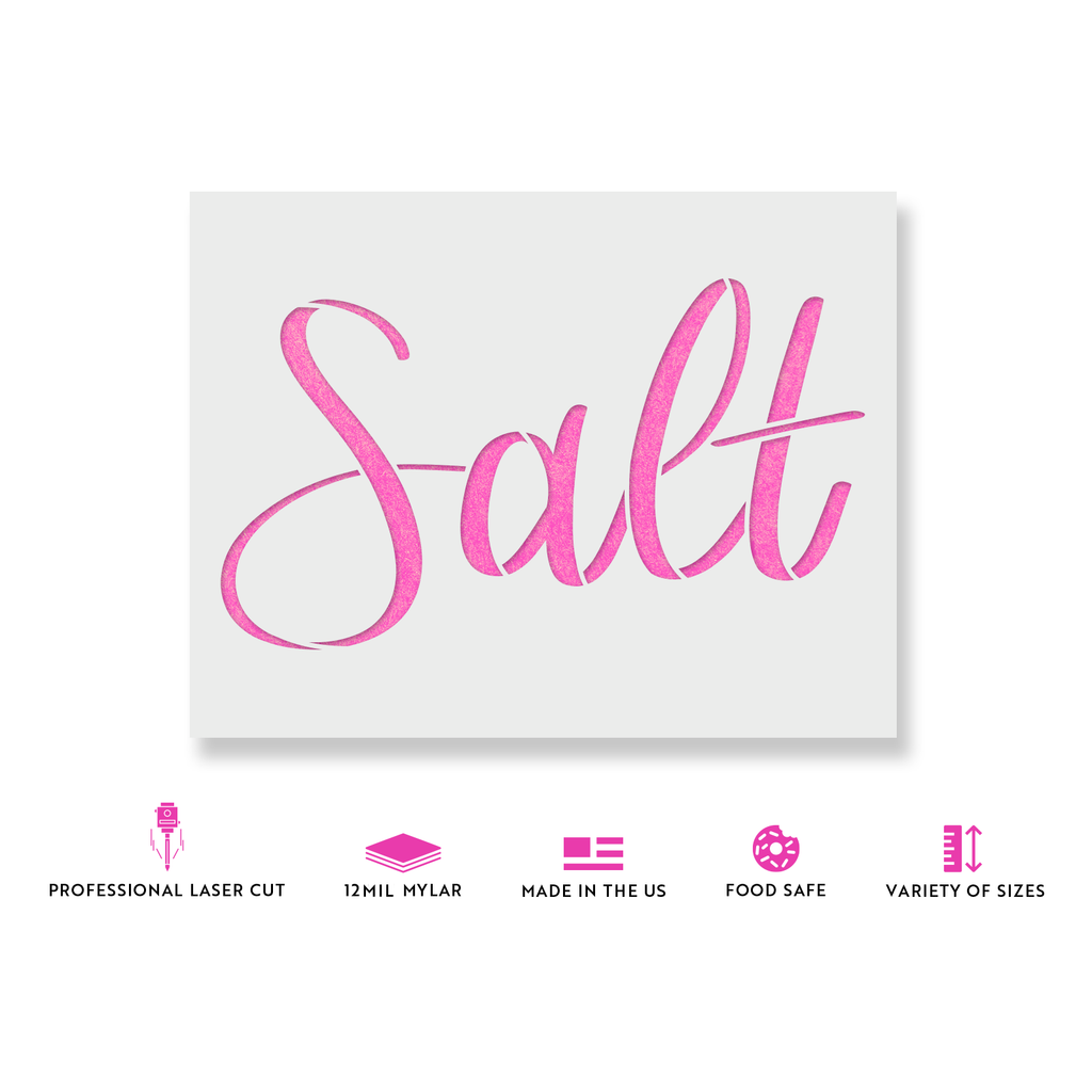 Kitchen Label Salt Stencil