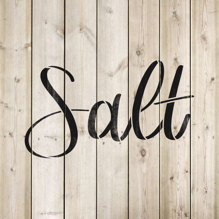 Kitchen Label Salt Stencil