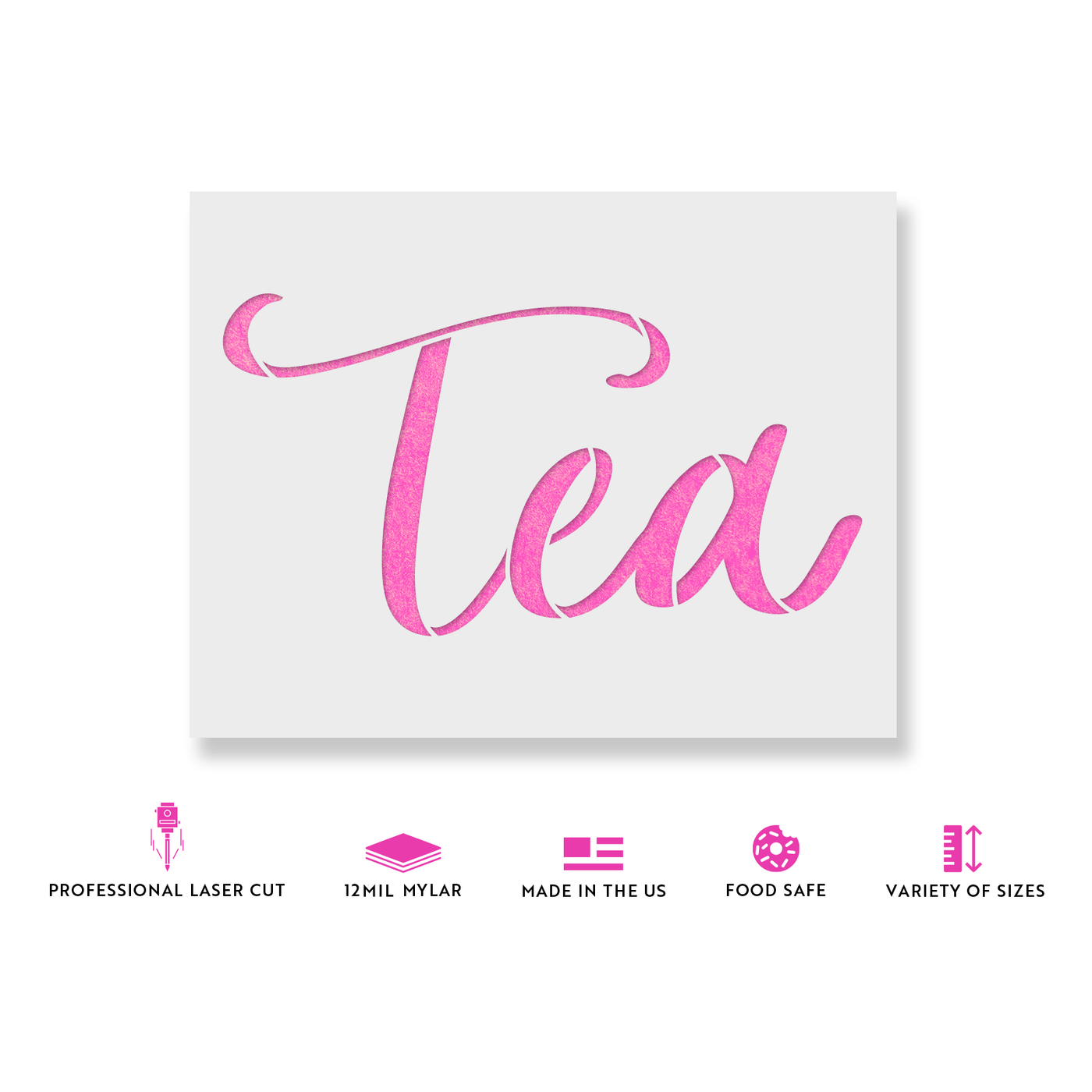 Kitchen Label Tea Stencil