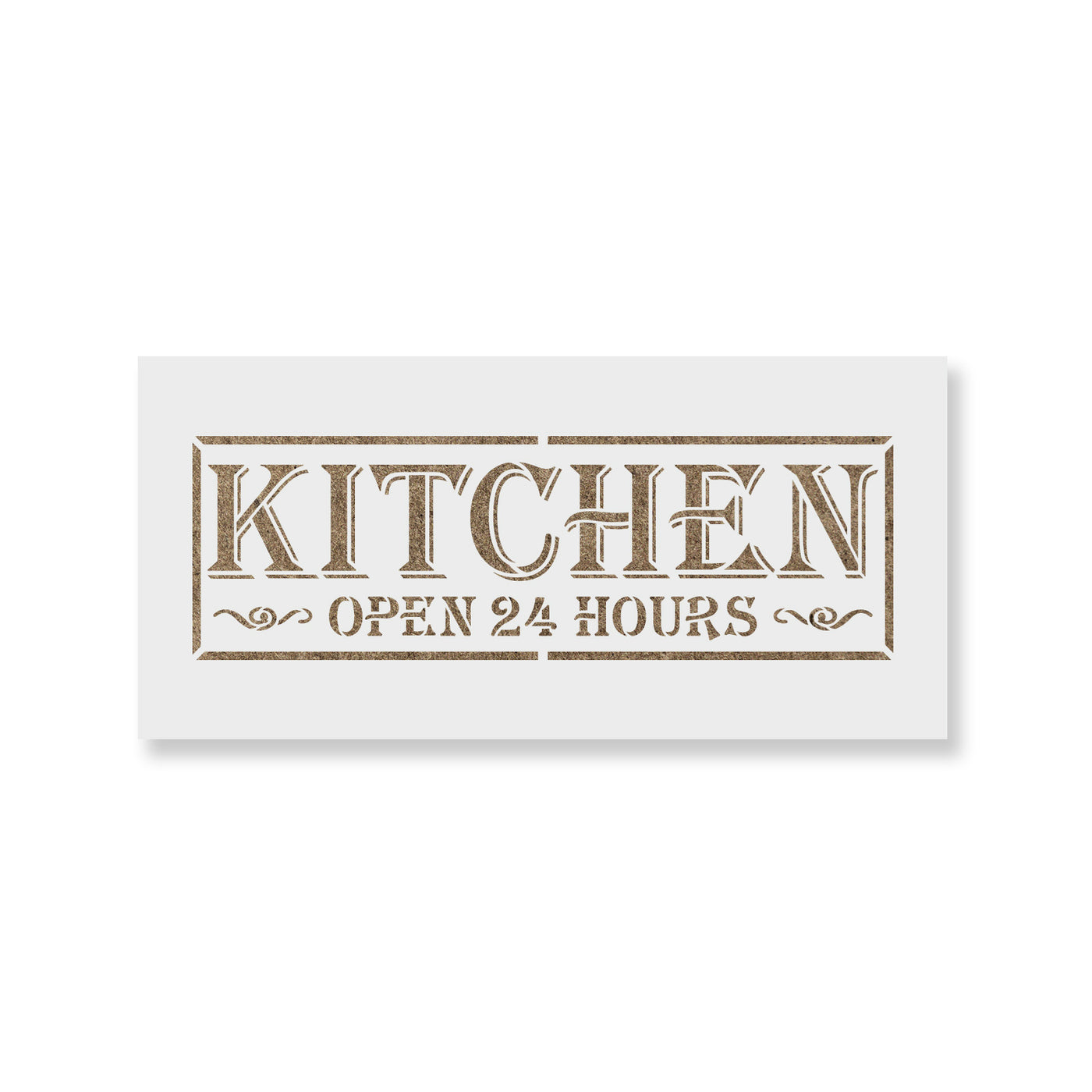 Kitchen Opening Hours Stencils - Stencil Revolution