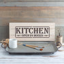 Kitchen Opening Hours Stencils - Stencil Revolution