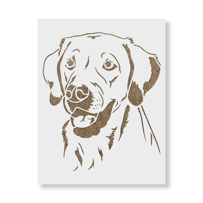 Labrador Face Stencils - Stencil Revolution