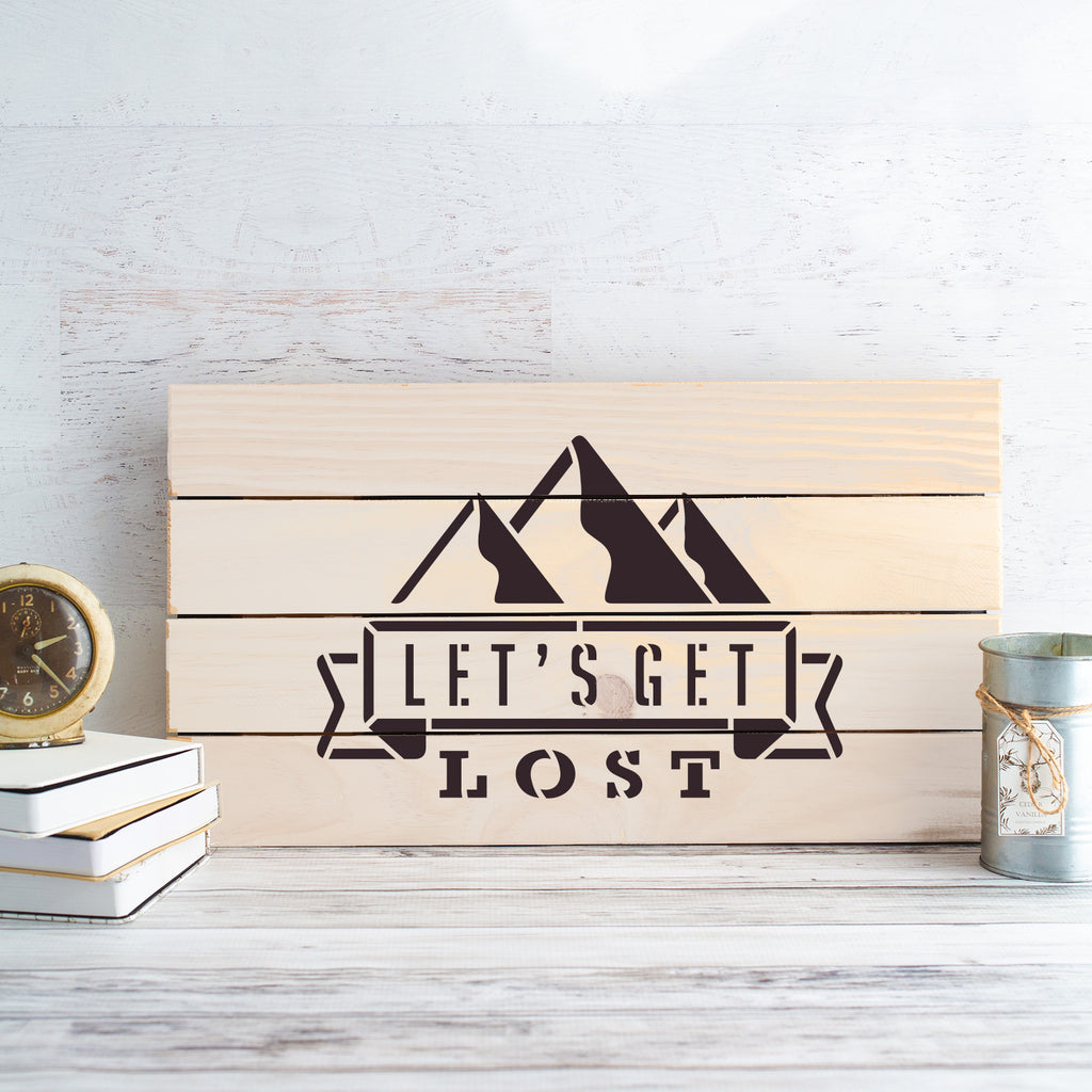 Lets Get Lost Stencils - Stencil Revolution
