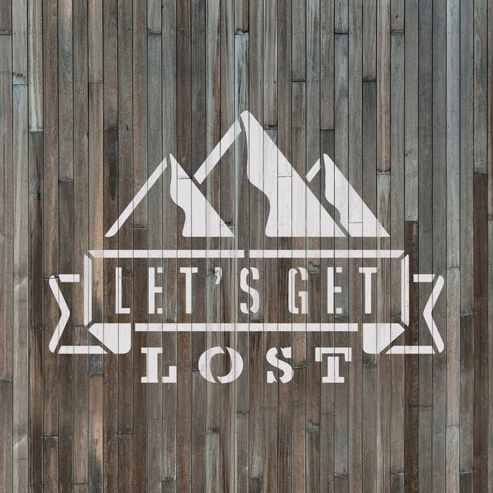 Lets Get Lost Stencils - Stencil Revolution