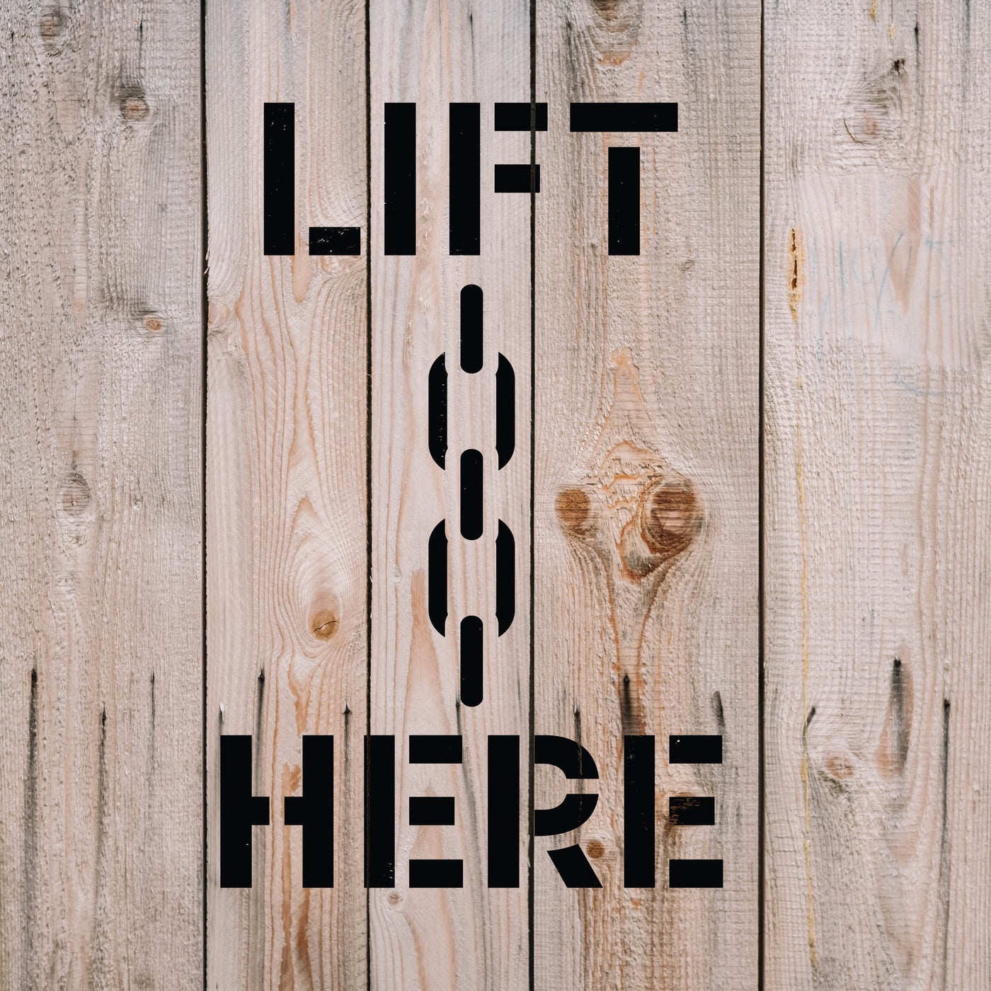 Lift Here Stencils - Stencil Revolution