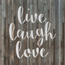 Live Laugh Love Stencil for Painting DIY Wood Signs