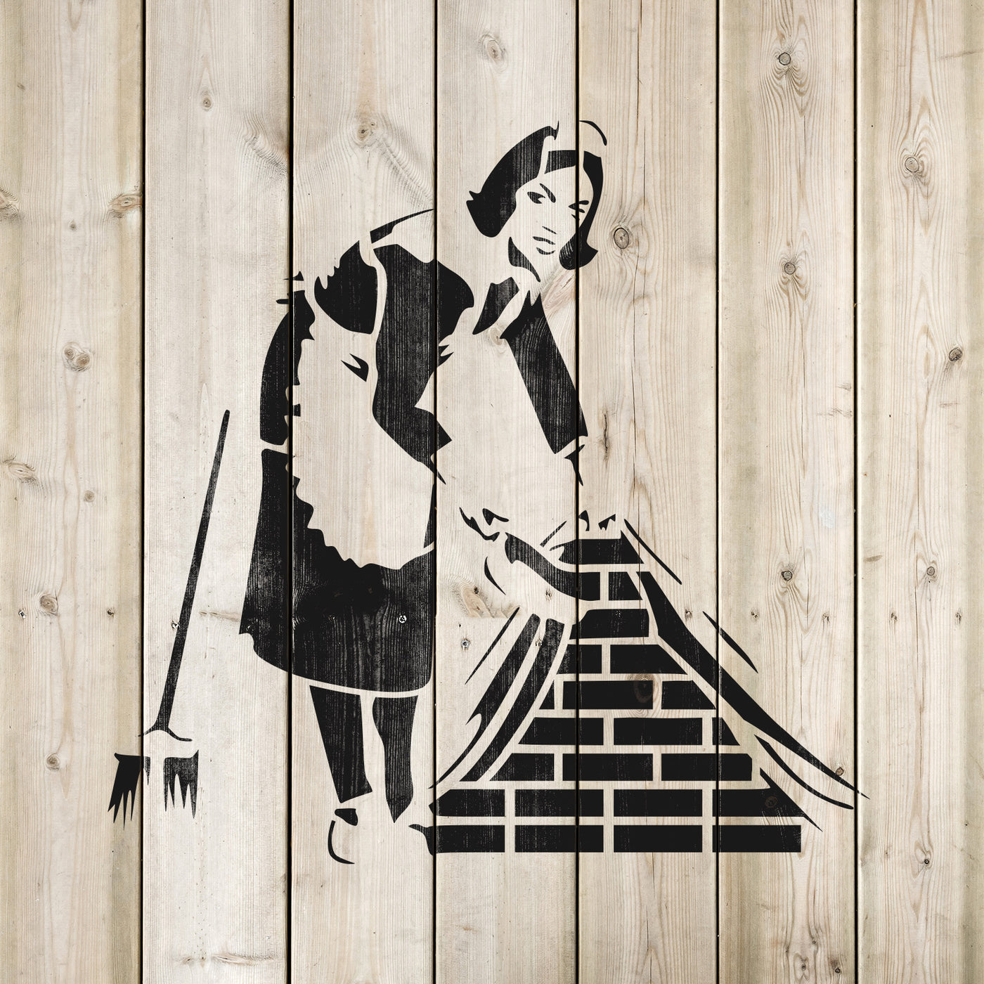 Maid Banksy Stencils - Stencil Revolution