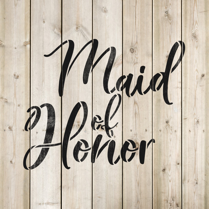 Maid Of Honor Stencil for Crafting & DIY