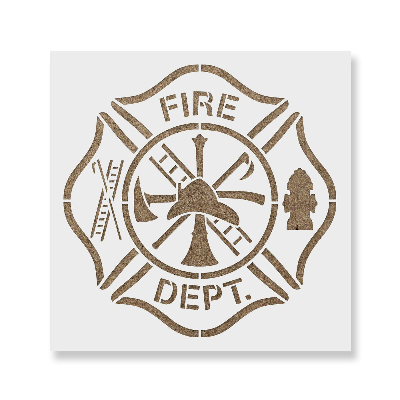 Maltese Cross Fire Department Stencils - Stencil Revolution