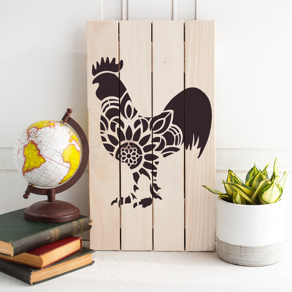Pottery Rooster Stencil Designs Large Chicken Stencils Painting