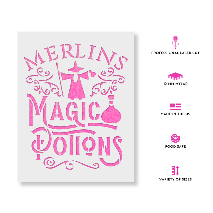 Merlins Magic Shop Stencils - Stencil Revolution