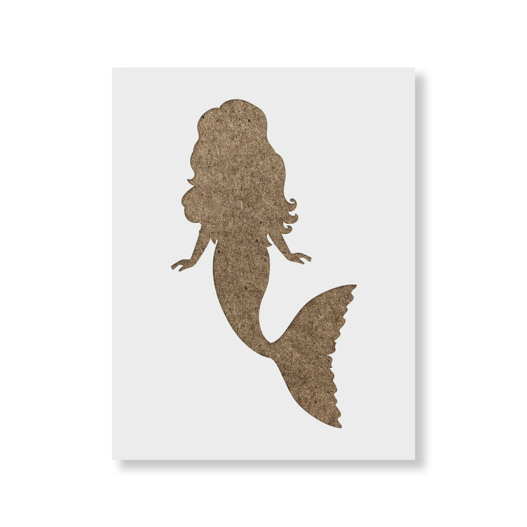 Mermaid Stencil for Painting DIY Projects and Crafts