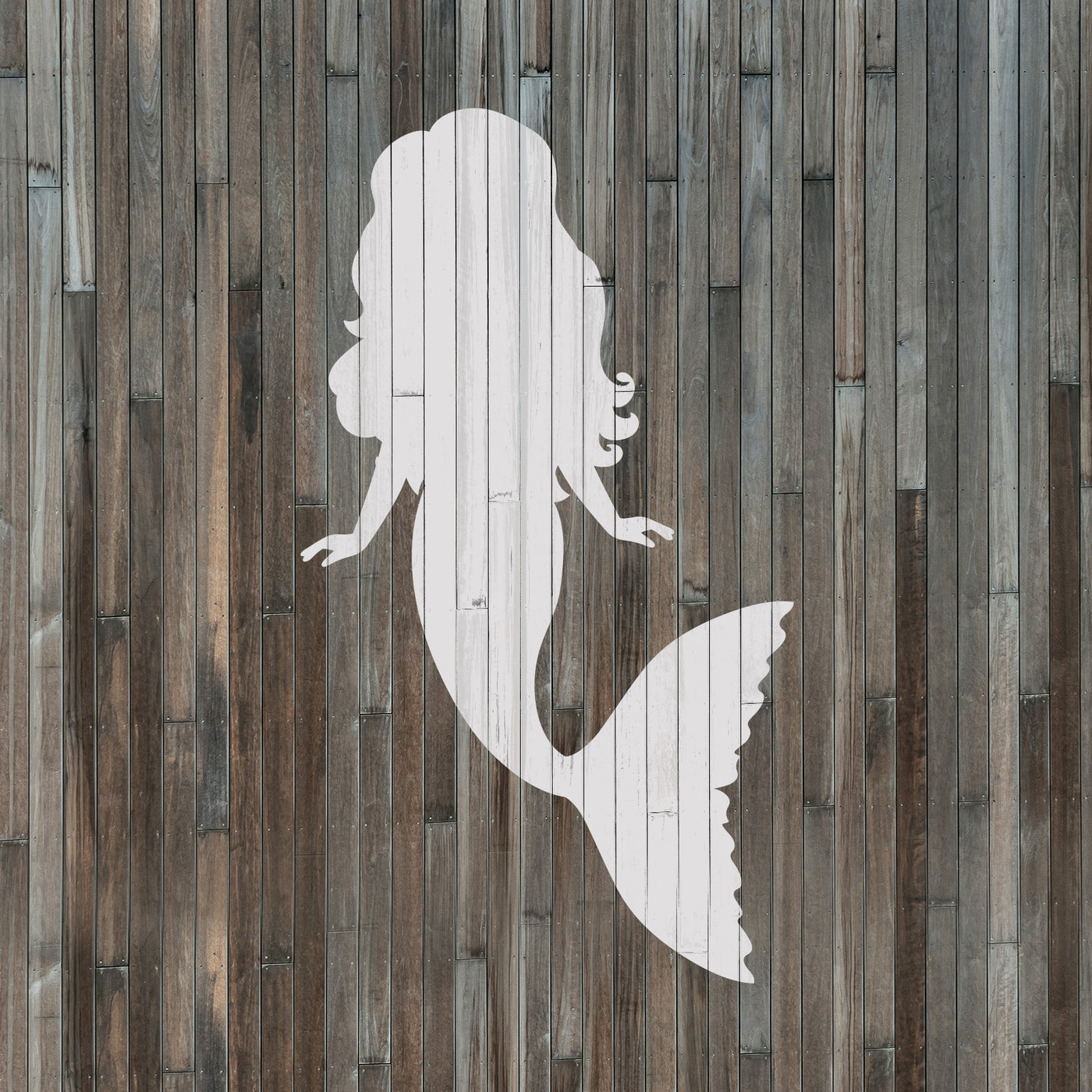 Mermaid Stencil for Painting DIY Projects and Crafts