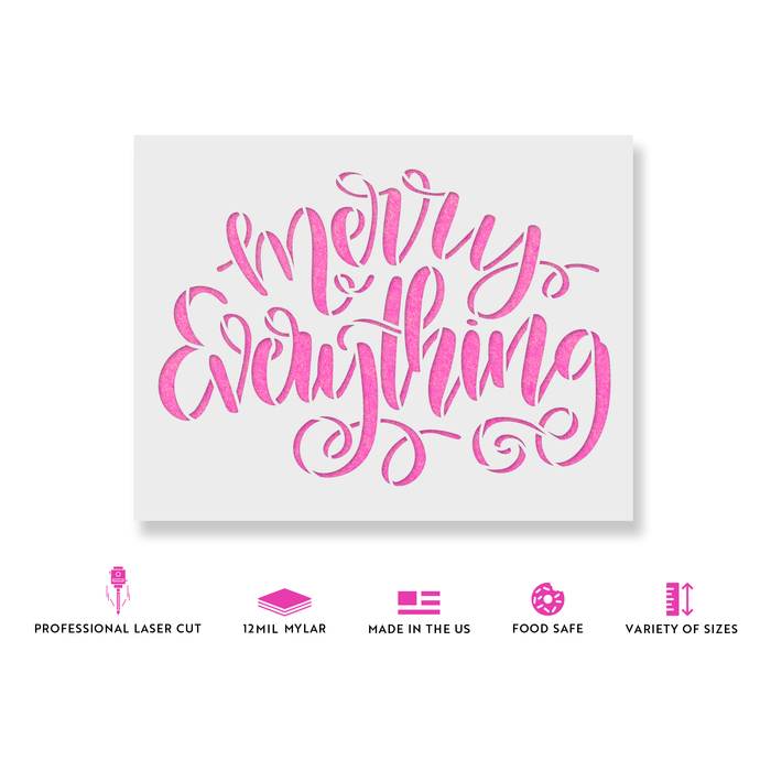 Merry Everything Stencils - Stencil Revolution