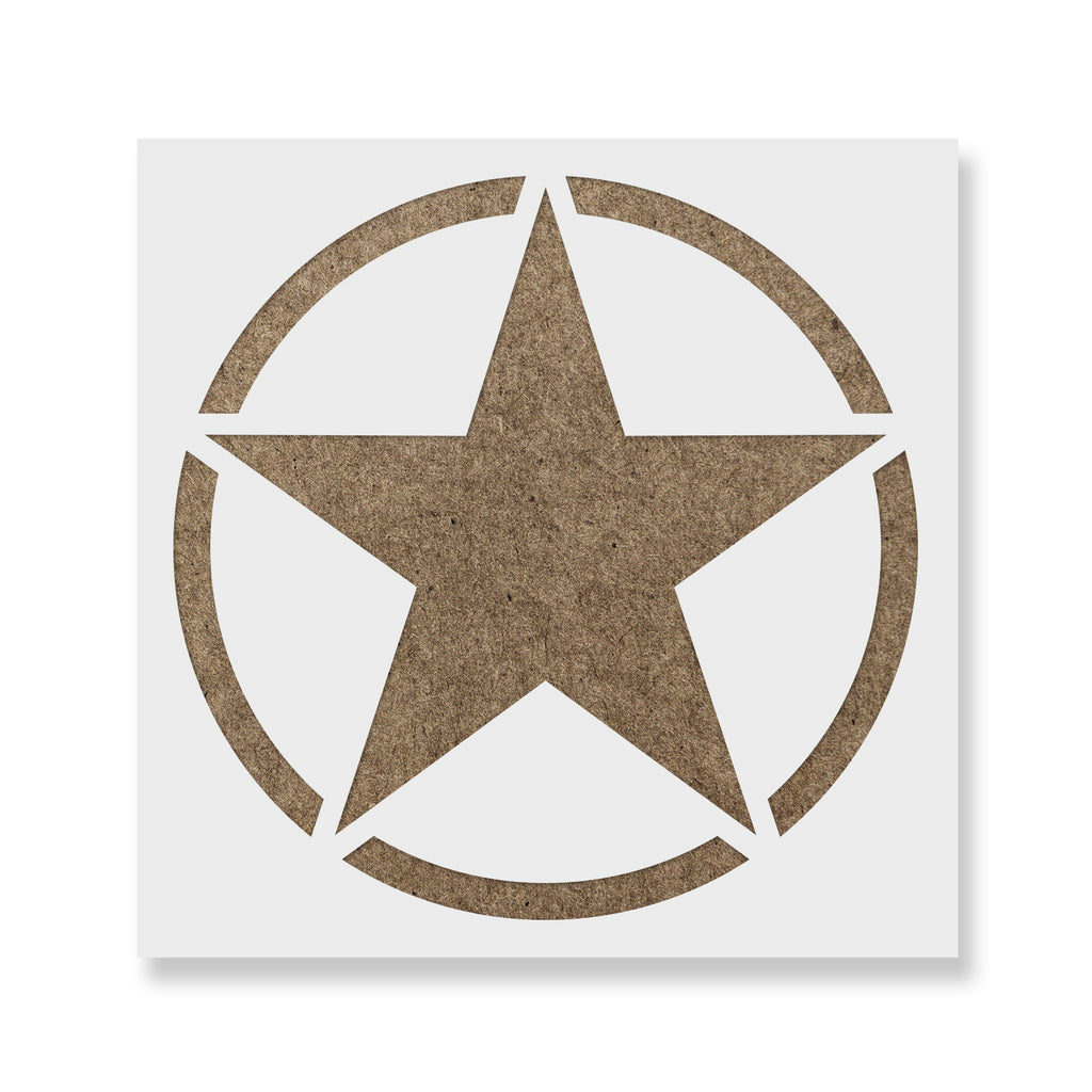 Military Star Stencil