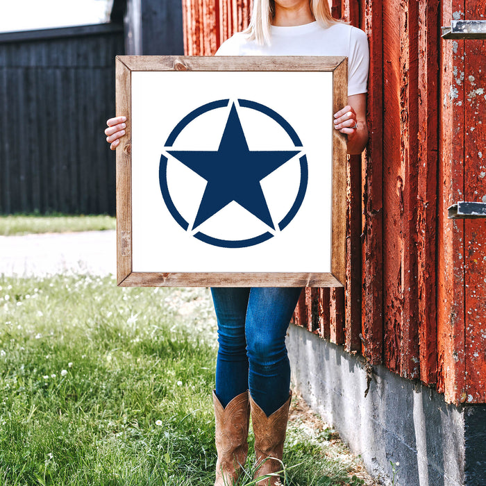 Military Star Stencil