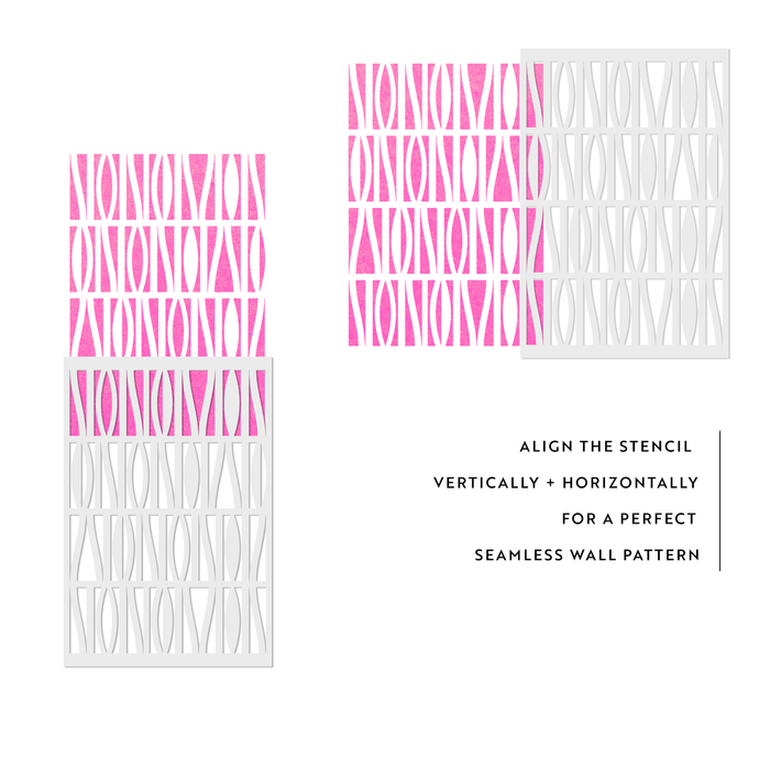 Mod Squad Pattern Wall Stencils - Stencil Revolution